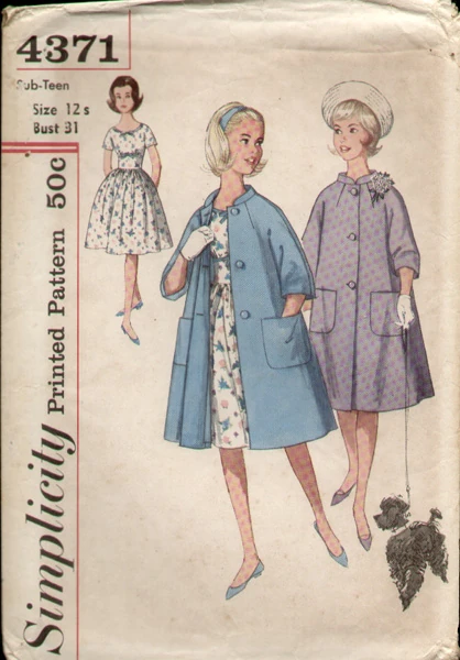 Simplicity 4371 | Vintage Sewing Patterns | Fandom