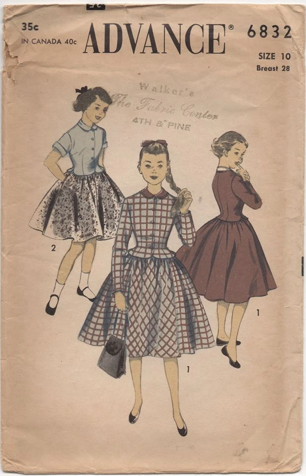 Advance 6832 | Vintage Sewing Patterns | Fandom