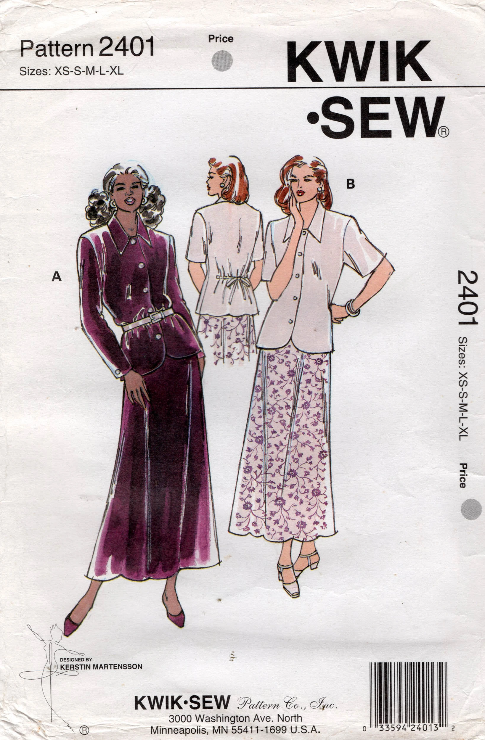 Kwik Sew 2401 | Vintage Sewing Patterns | Fandom