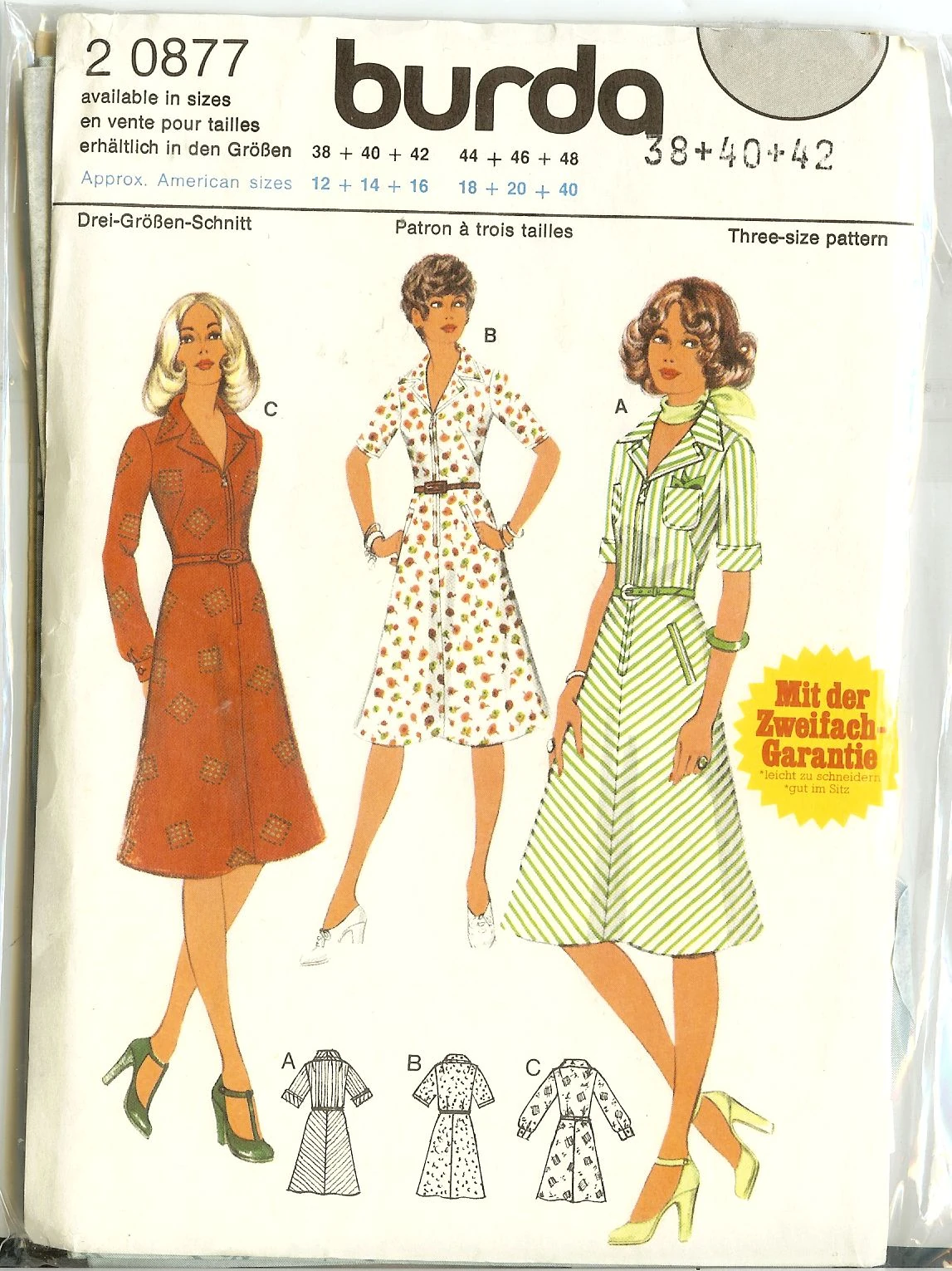 Burda 20877 | Vintage Sewing Patterns | Fandom