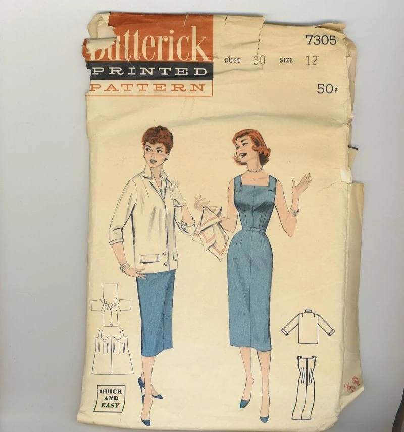 Butterick 7305 | Vintage Sewing Patterns | Fandom