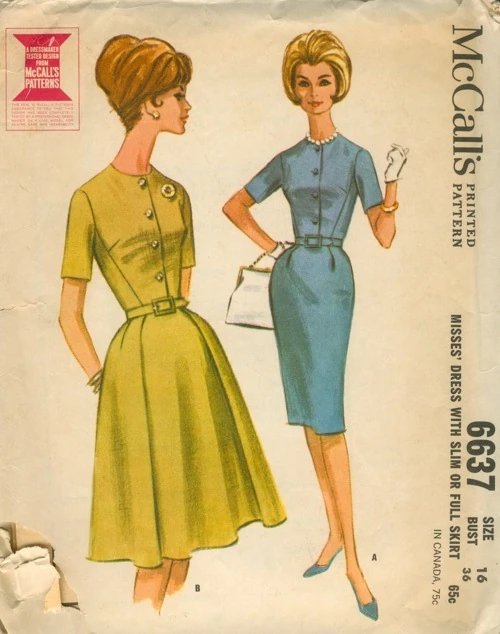 McCall's 6637 | Vintage Sewing Patterns | Fandom