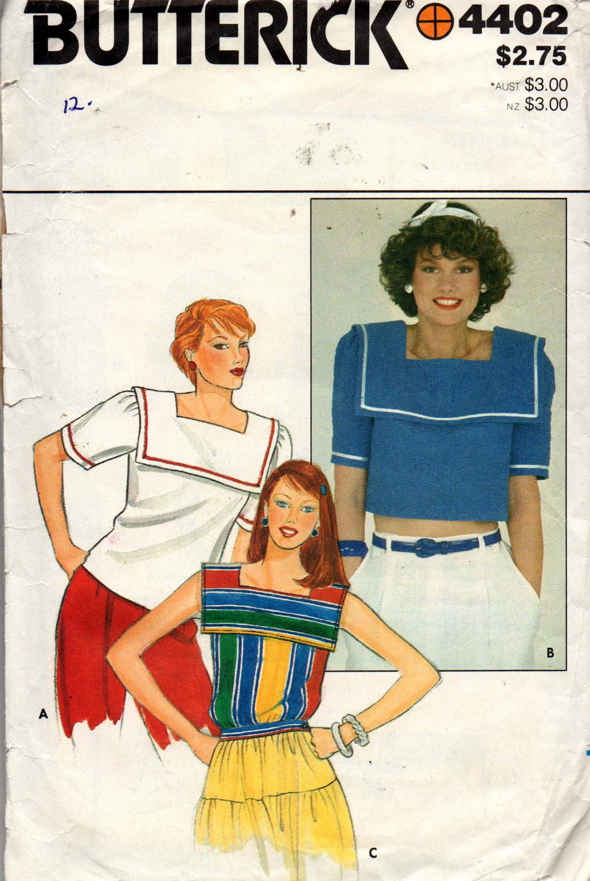 Butterick 4402 C | Vintage Sewing Patterns | Fandom