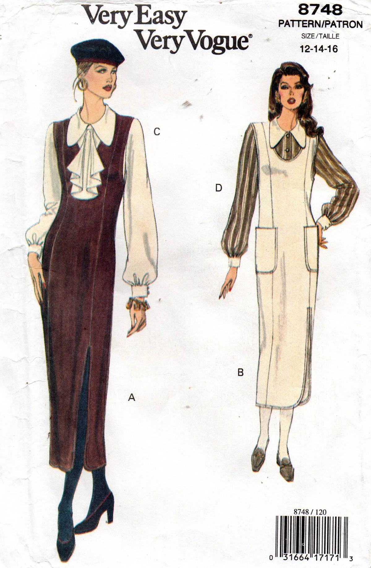 Vogue 8748 A | Vintage Sewing Patterns | Fandom