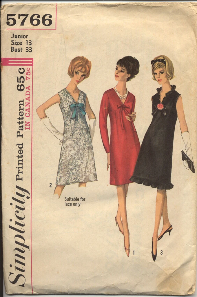 Simplicity 5766 | Vintage Sewing Patterns | Fandom