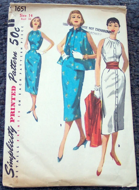 Simplicity 1651 | Vintage Sewing Patterns | Fandom