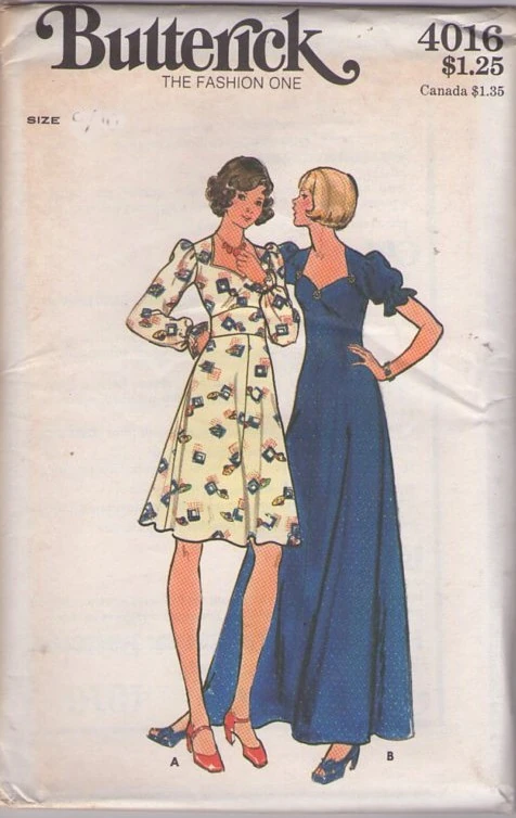 Butterick 4016 B | Vintage Sewing Patterns | Fandom