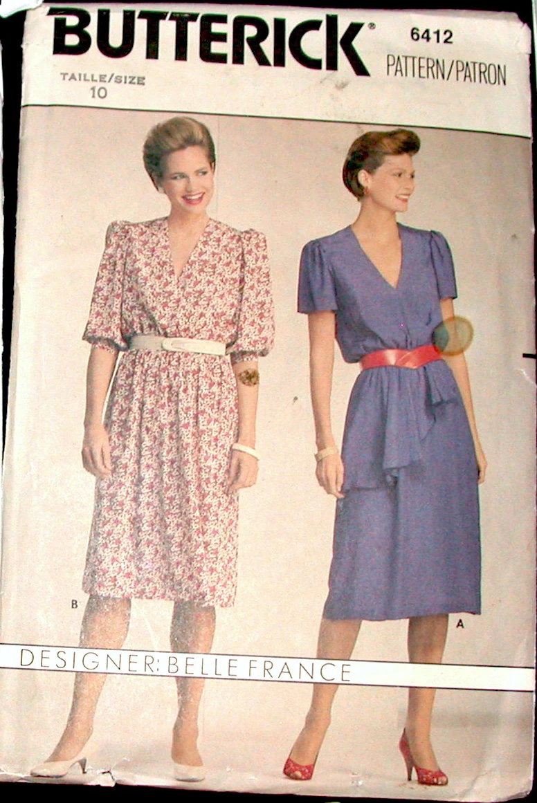 Butterick 6412 A | Vintage Sewing Patterns | Fandom