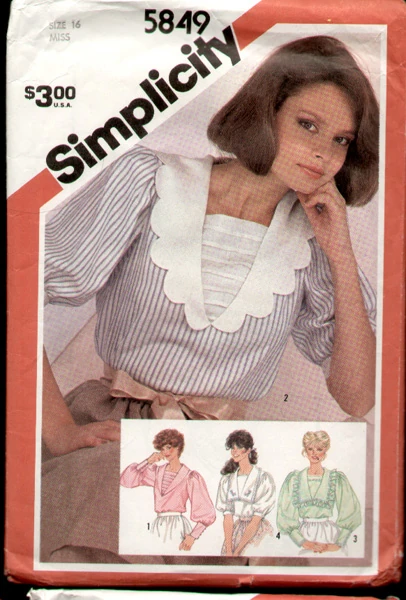 Simplicity 5849 | Vintage Sewing Patterns | Fandom
