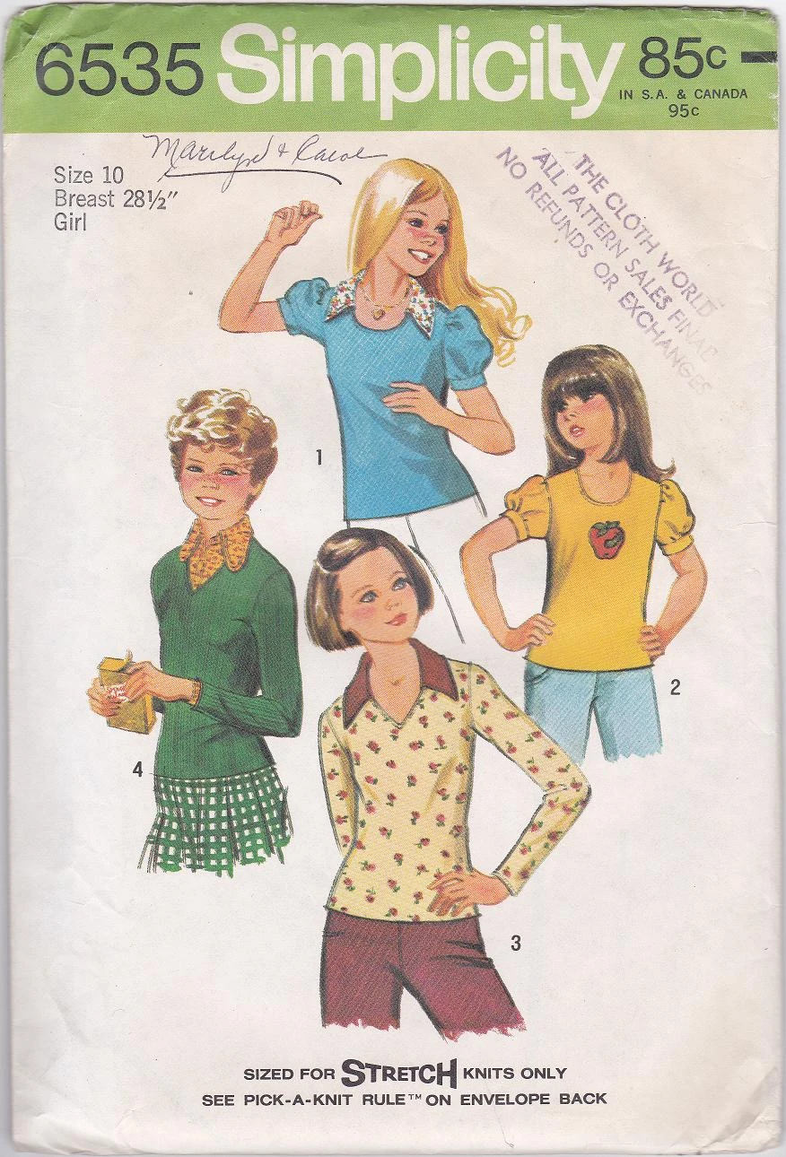 Simplicity 6535 A | Vintage Sewing Patterns | Fandom