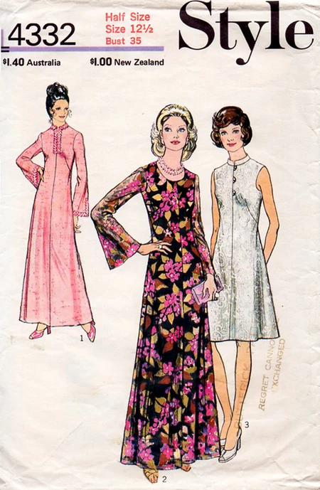 Style 4332 | Vintage Sewing Patterns | Fandom
