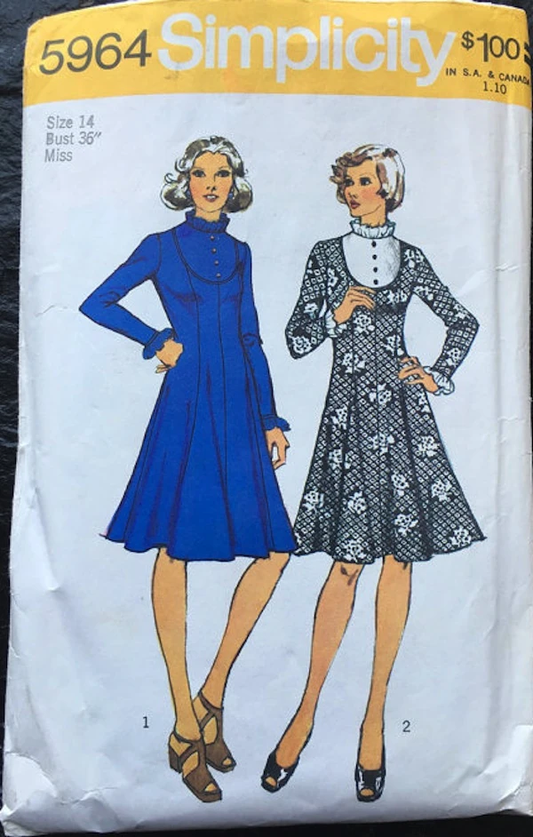 Simplicity 5964 A | Vintage Sewing Patterns | Fandom
