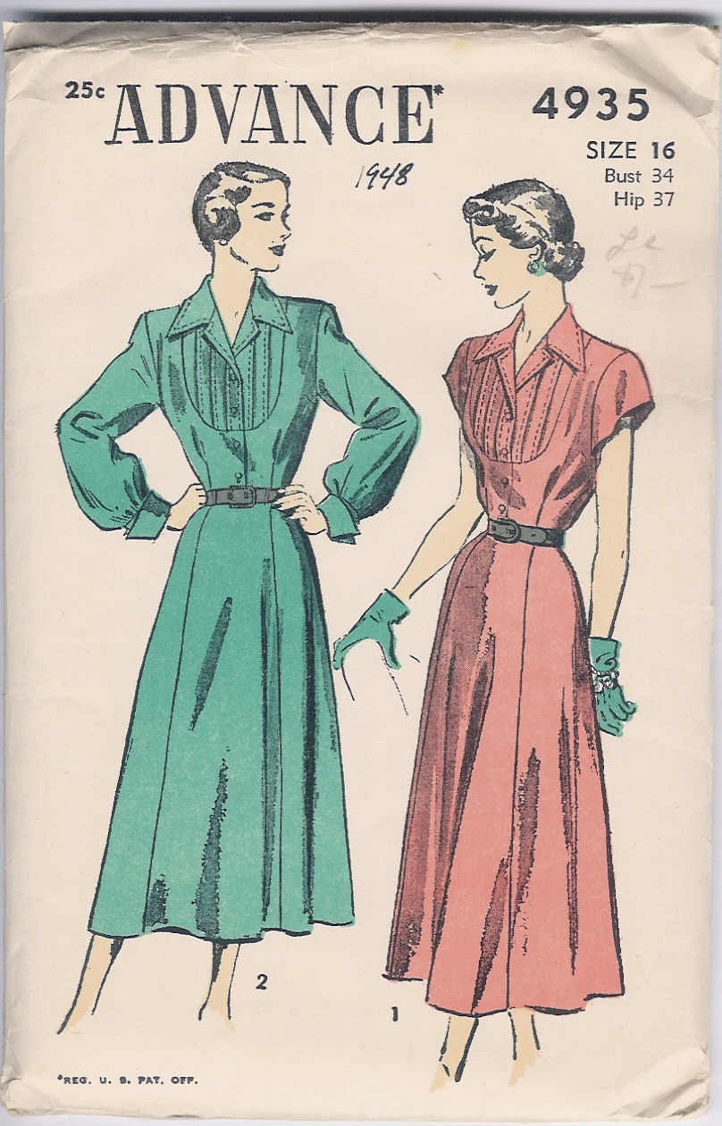 Advance 4935 | Vintage Sewing Patterns | Fandom