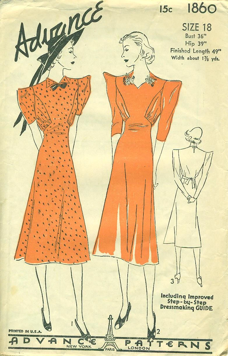 Advance 1860 | Vintage Sewing Patterns | Fandom