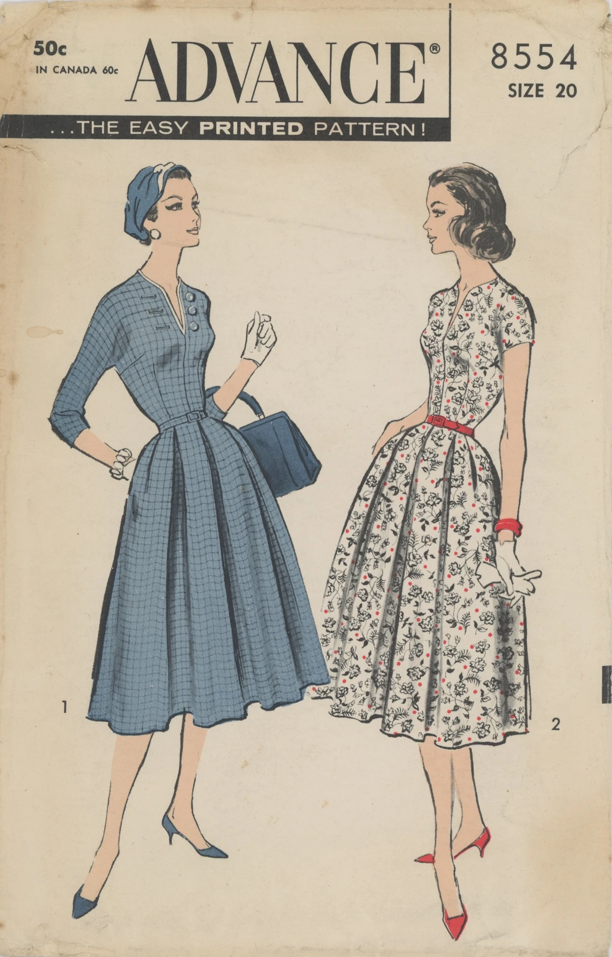 Advance 8554 | Vintage Sewing Patterns | Fandom