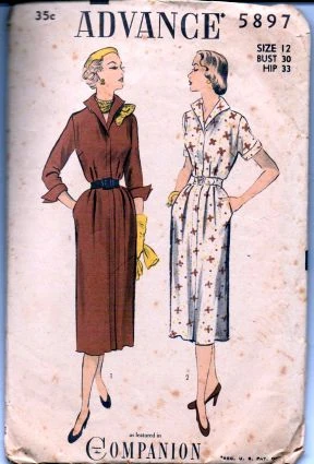 Advance 5897 | Vintage Sewing Patterns | Fandom