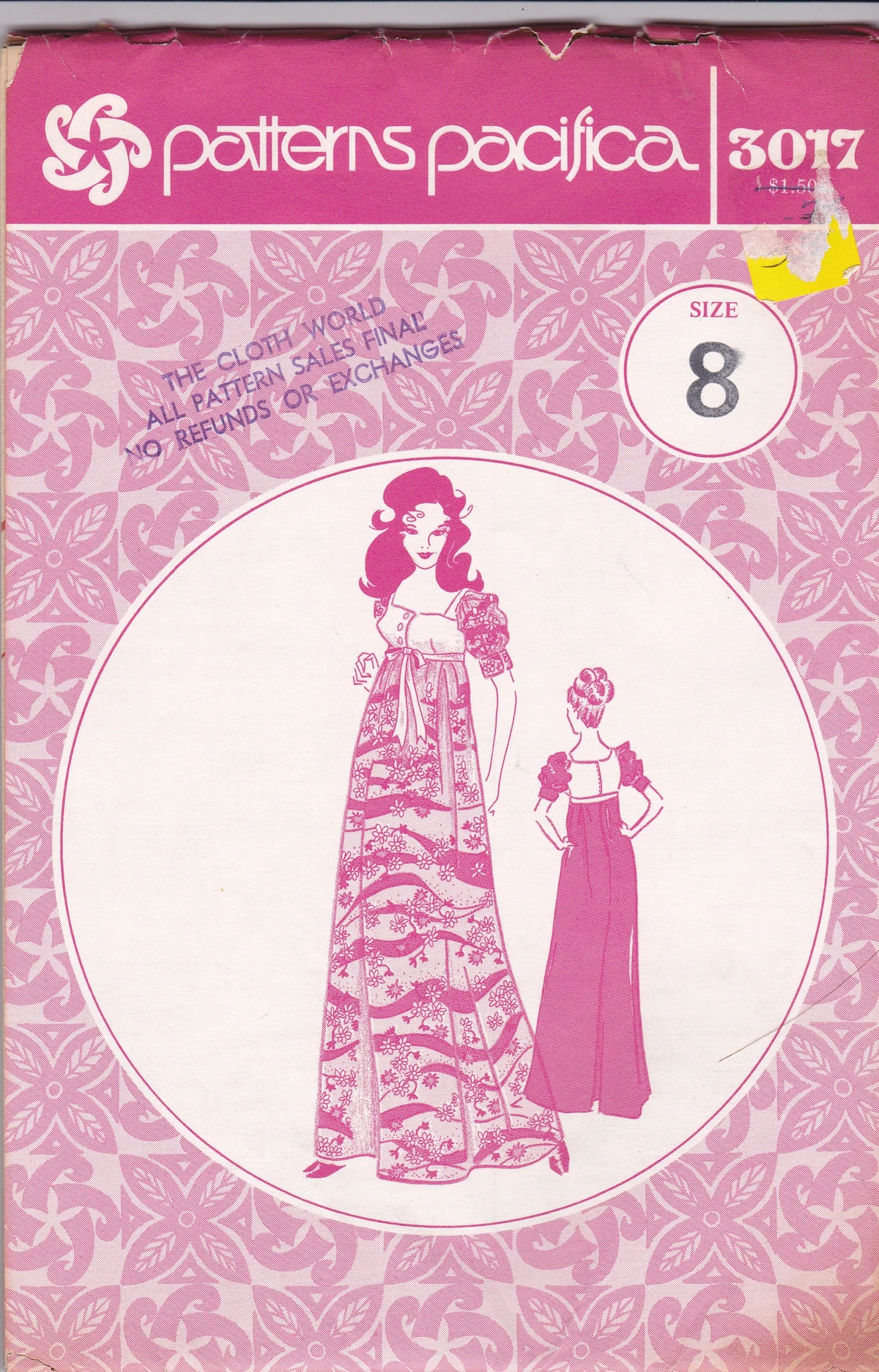 Patterns Pacifica 3017 | Vintage Sewing Patterns | Fandom