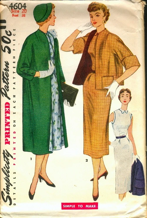 Simplicity 4604 | Vintage Sewing Patterns | Fandom