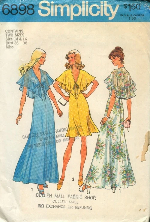 Simplicity 6898 | Vintage Sewing Patterns | Fandom