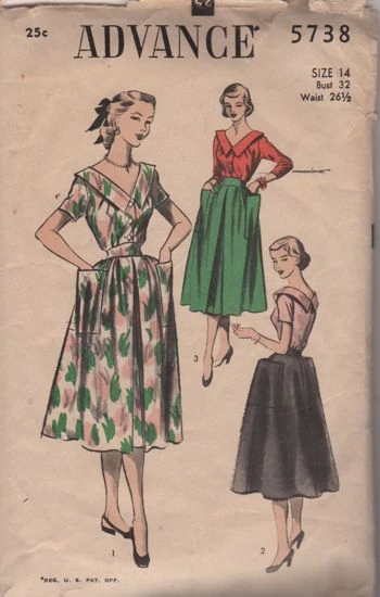 Advance 5738 | Vintage Sewing Patterns | Fandom