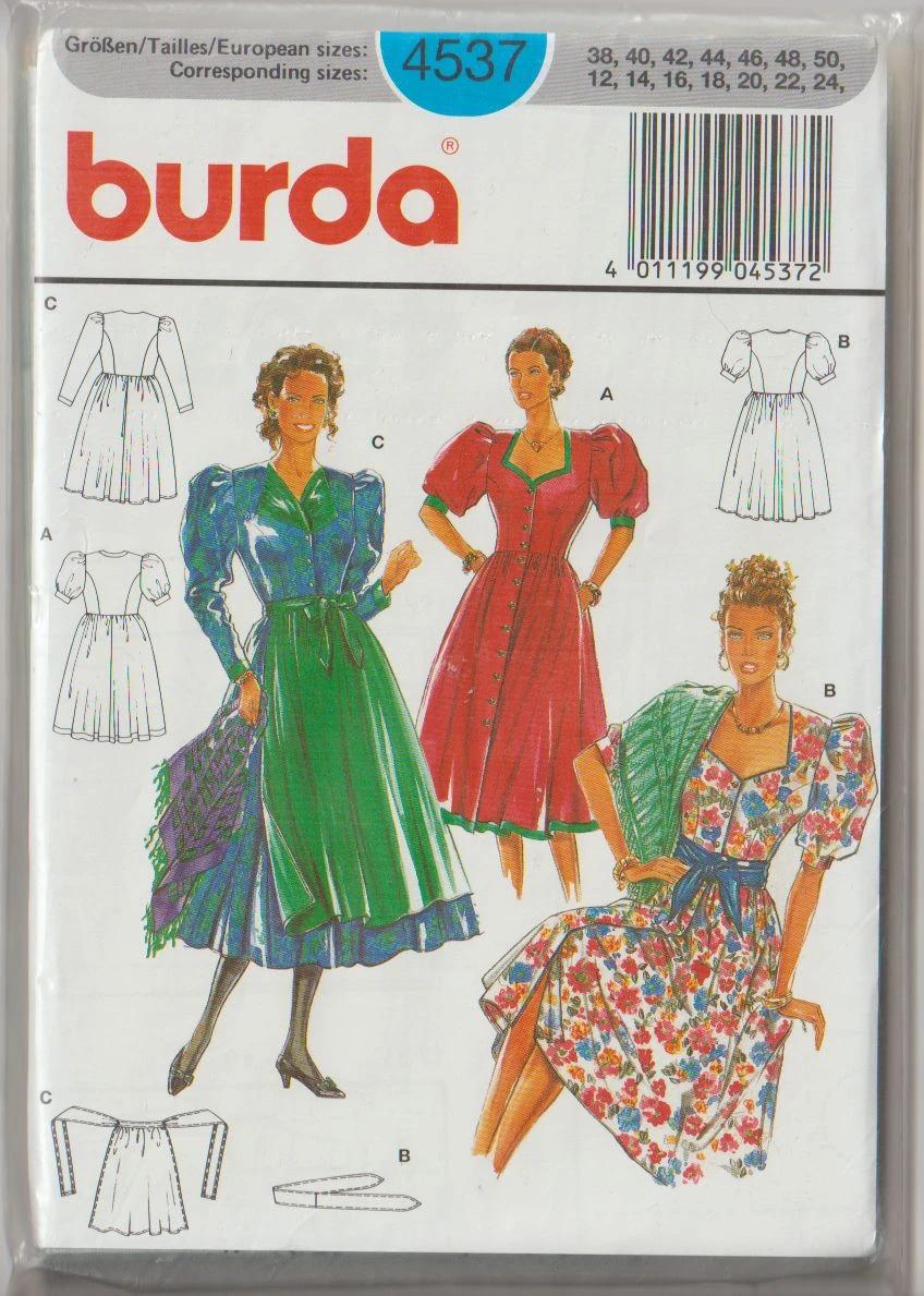 Burda 4537 | Vintage Sewing Patterns | Fandom