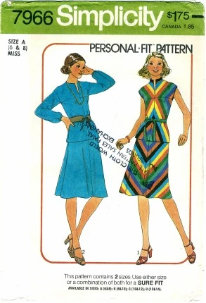 Simplicity 7966 | Vintage Sewing Patterns | Fandom