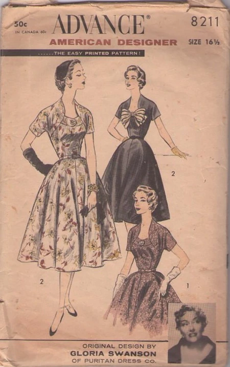 Advance 8211 | Vintage Sewing Patterns | Fandom