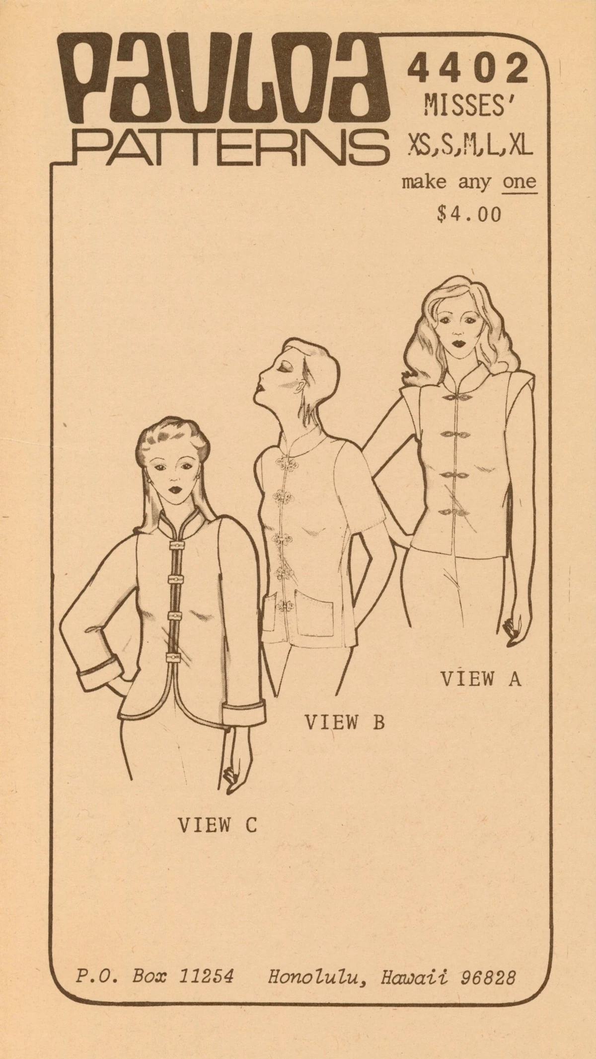 Pauloa 4402 | Vintage Sewing Patterns | Fandom