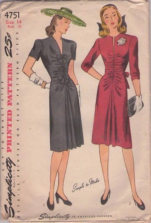 Simplicity 4751 B | Vintage Sewing Patterns | Fandom