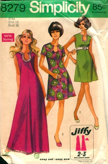 Simplicity 8279 | Vintage Sewing Patterns | Fandom