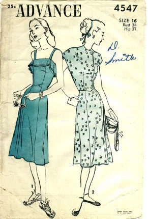 Advance 4547 | Vintage Sewing Patterns | Fandom
