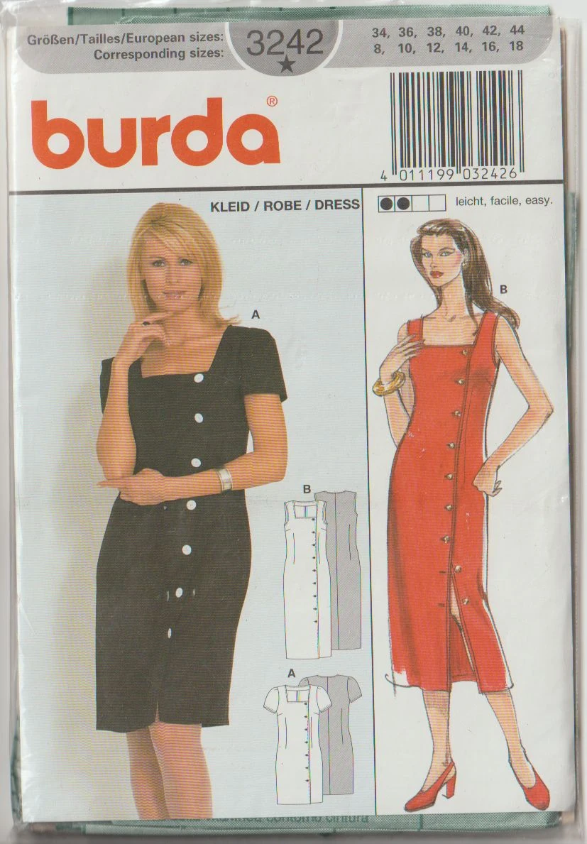 Burda 3242 | Vintage Sewing Patterns | Fandom