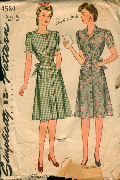 Simplicity 4584 A | Vintage Sewing Patterns | Fandom