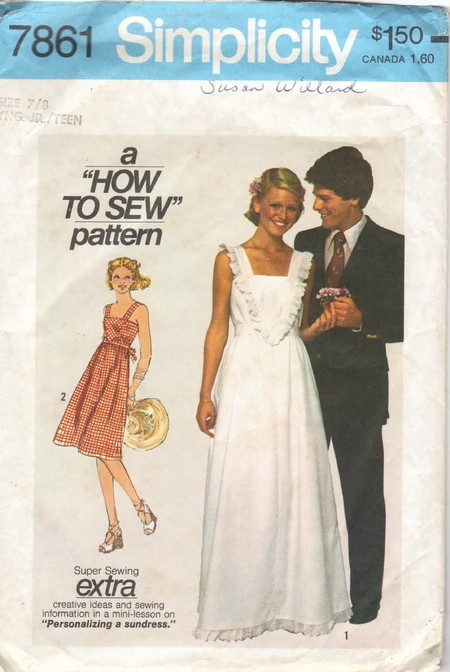 Simplicity 7861 | Vintage Sewing Patterns | Fandom