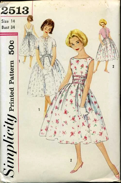 Simplicity 2513 B | Vintage Sewing Patterns | Fandom