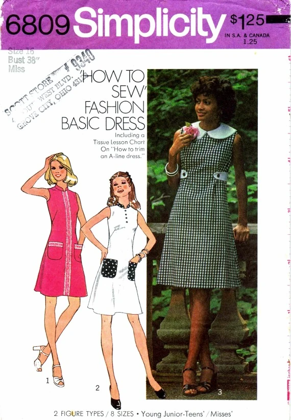 Simplicity 6809 A | Vintage Sewing Patterns | Fandom
