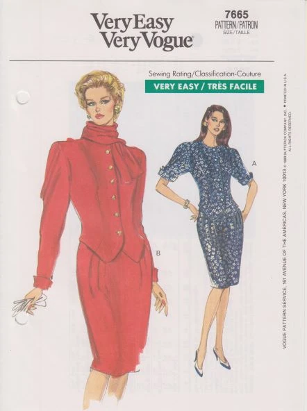 Vogue 7665 A | Vintage Sewing Patterns | Fandom