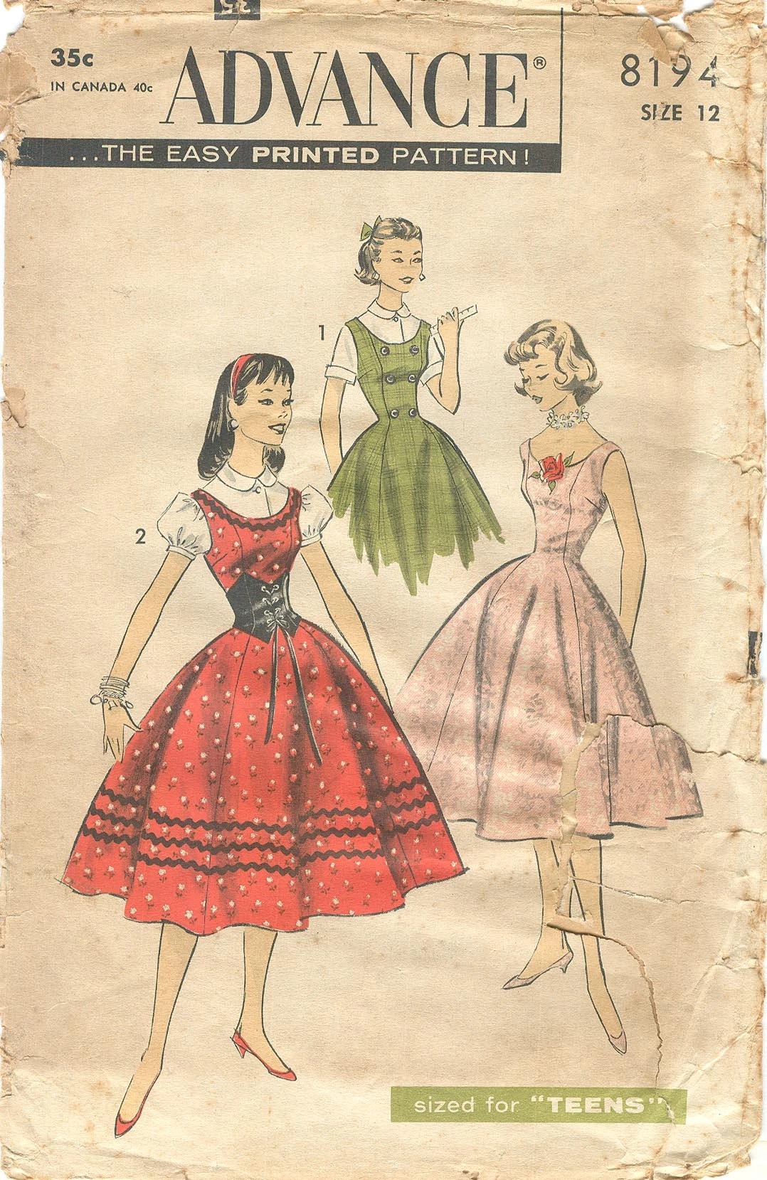 Advance 8194 | Vintage Sewing Patterns | Fandom