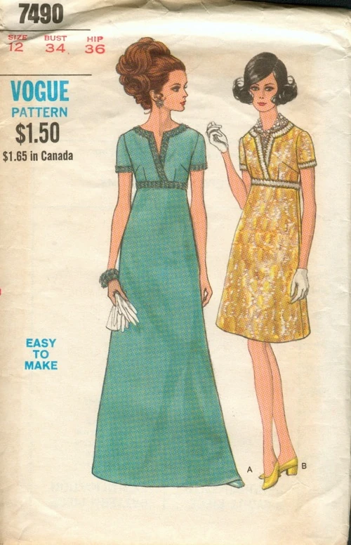 Vogue 7490 | Vintage Sewing Patterns | Fandom