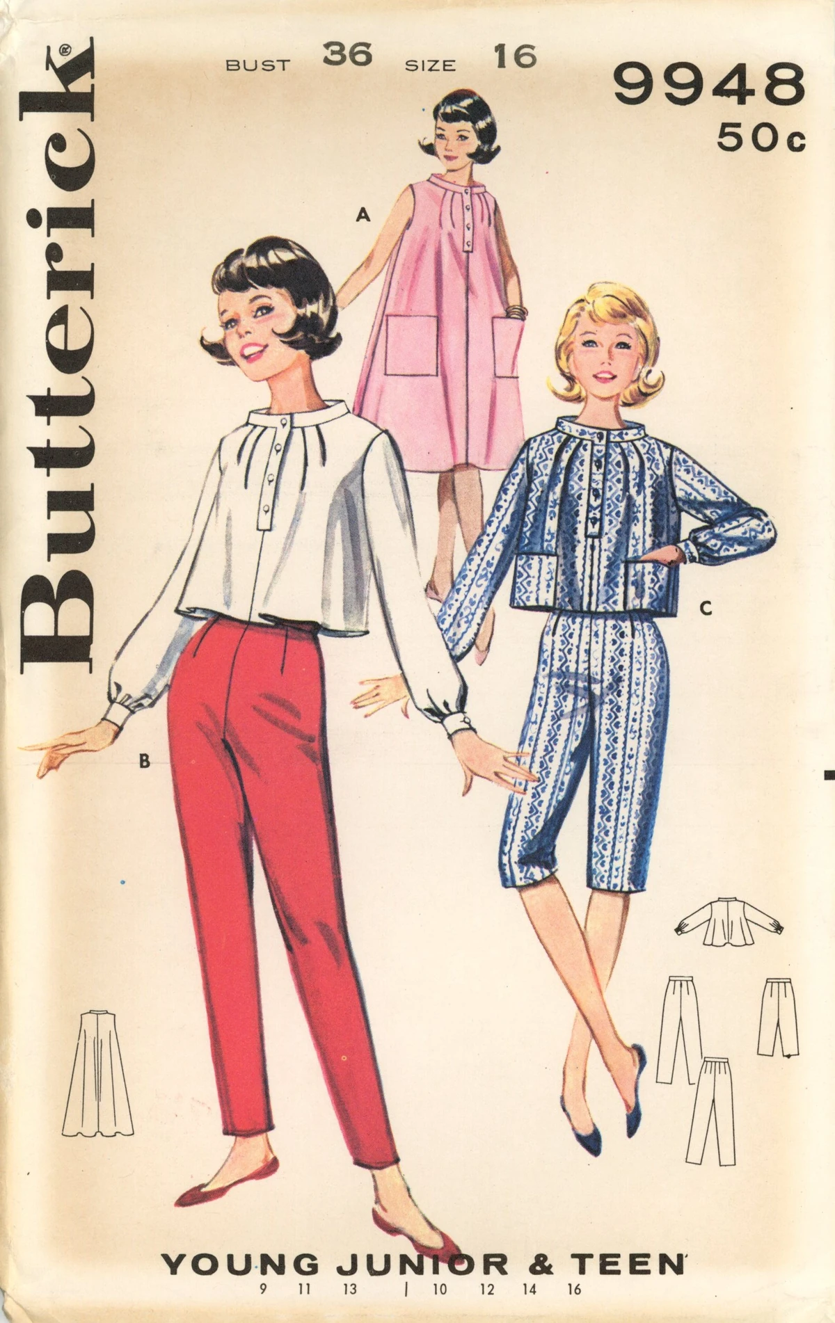 Butterick 9948 | Vintage Sewing Patterns | Fandom