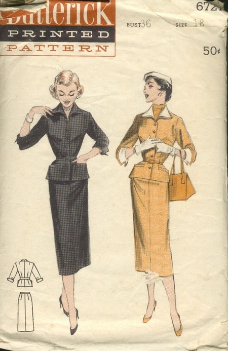 Butterick 6727 | Vintage Sewing Patterns | Fandom