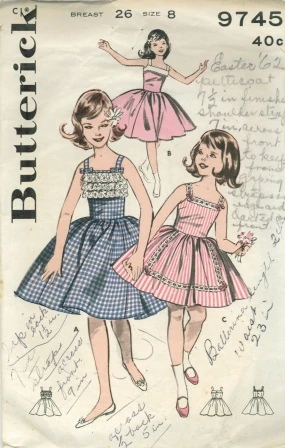 Butterick 9745 | Vintage Sewing Patterns | Fandom