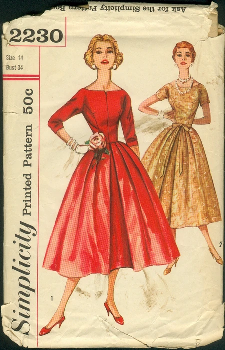 Simplicity 2230 | Vintage Sewing Patterns | Fandom
