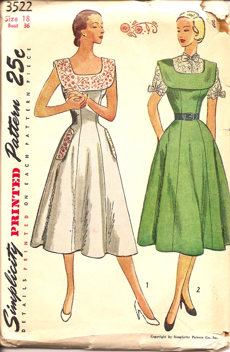 Simplicity 3522 | Vintage Sewing Patterns | Fandom