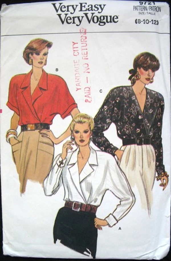 Vogue 9721 A | Vintage Sewing Patterns | Fandom
