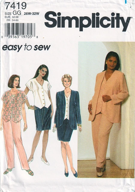 Simplicity 7419 B | Vintage Sewing Patterns | Fandom