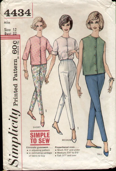 Simplicity 4434 A | Vintage Sewing Patterns | Fandom
