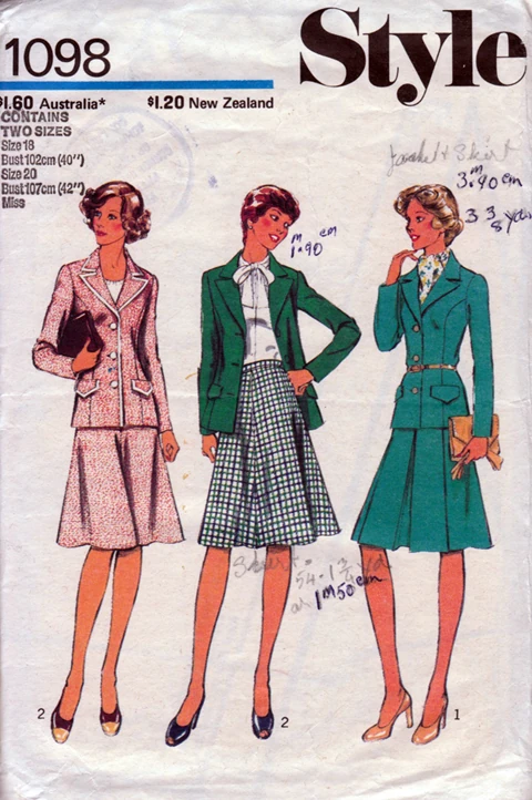 Style 1098 | Vintage Sewing Patterns | Fandom