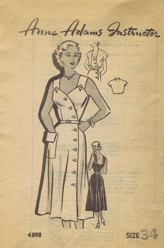Anne Adams 4898 A | Vintage Sewing Patterns | Fandom