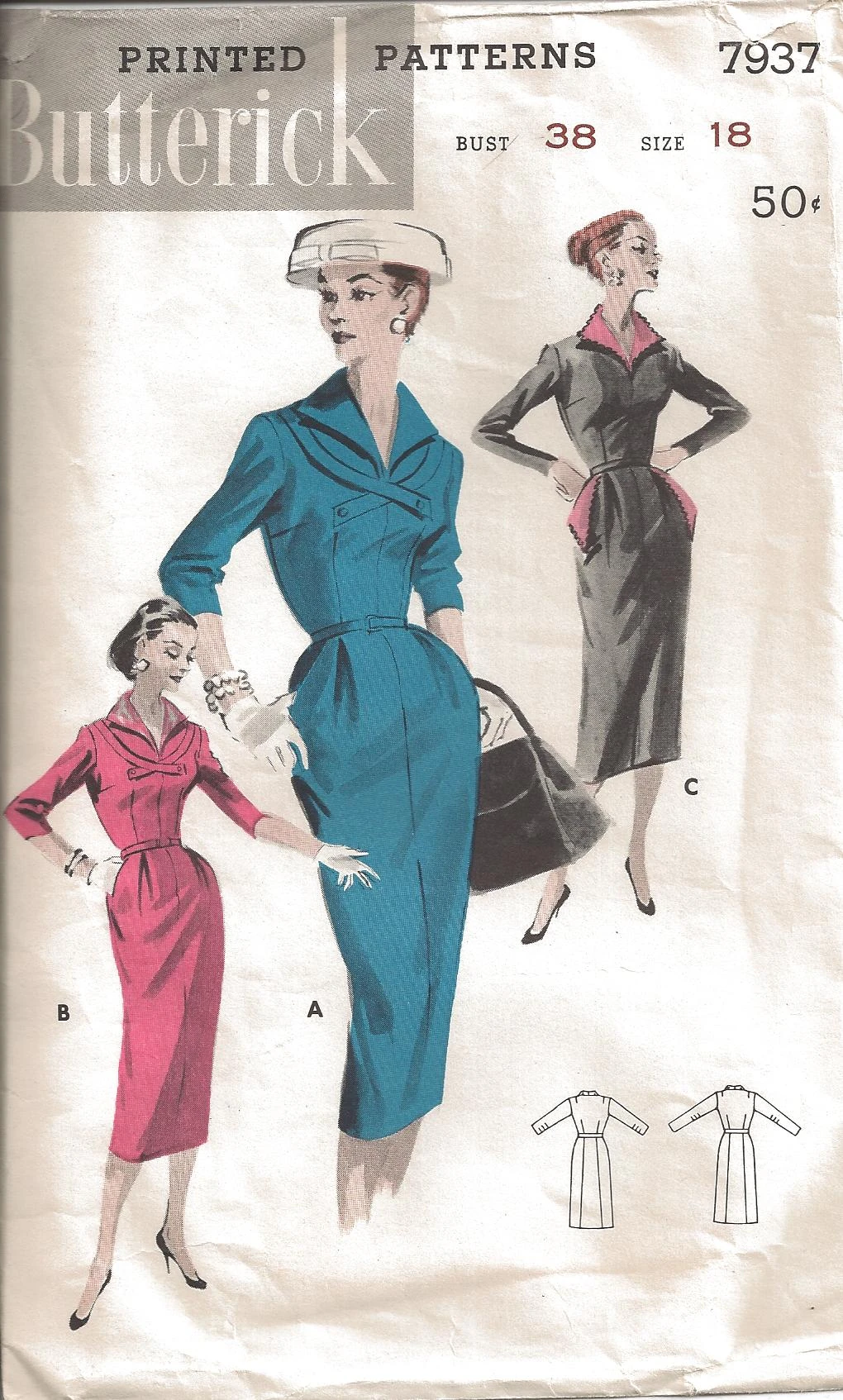 Butterick 7937 | Vintage Sewing Patterns | Fandom